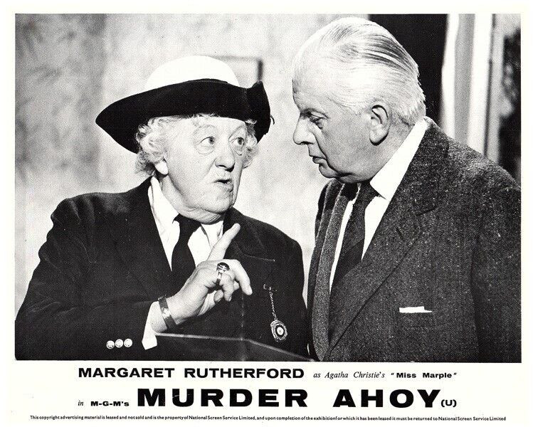 Murder Ahoy 1964 Margaret Rutherford and Stringer Davis Marple & Jim ...
