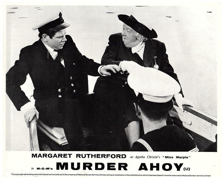 Murder Ahoy 1964 Margaret Rutherford as Miss Marple Roy Holder 8x10 ...
