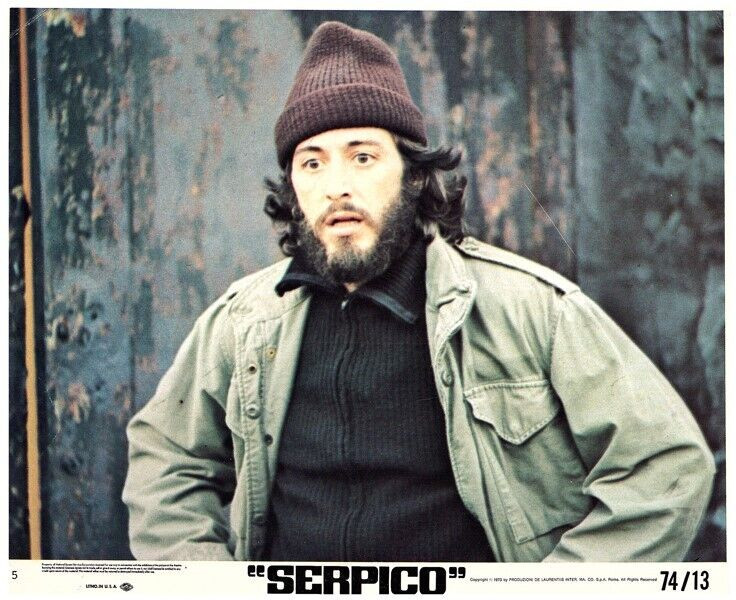 Serpico 1973 Al pacino as undercover cop Frank Serpico 8x10 inch photo ...