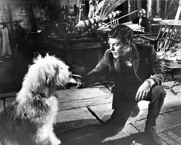 Chitty Chitty Bang Bang Dick Van Dyke greets Edison the dog 8x10 inch ...