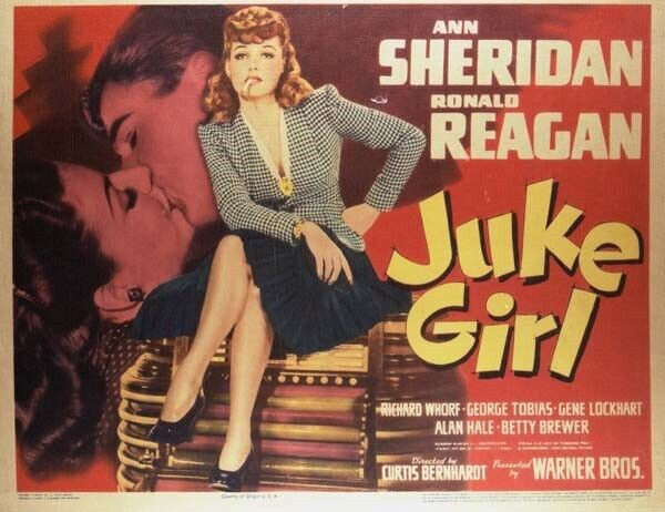 Juke Girl Ann Sheridan Ronald Reagan 11x14 inch movie poster - Moviemarket