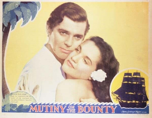 Mutiny on the Bounty Clark Gable Mamo Clark 11x14 inch movie poster ...