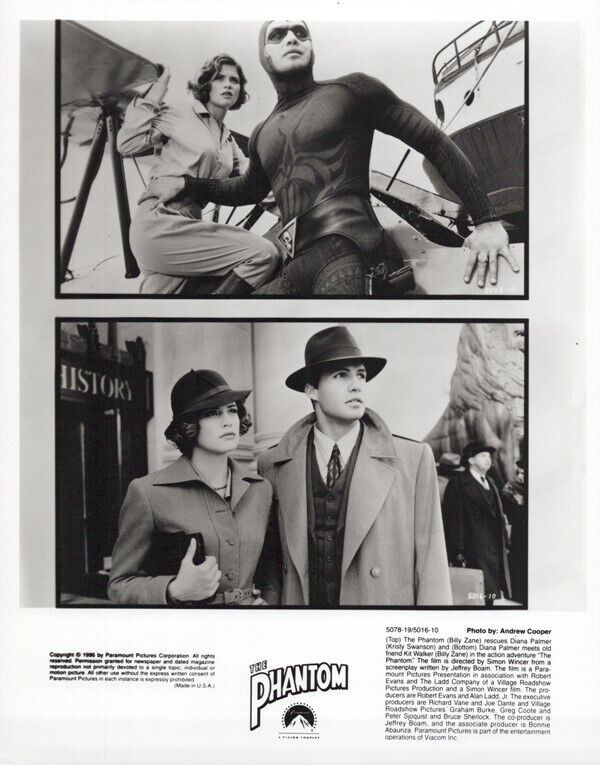 The Phantom 1996 Movie Billy Zane Kristy Swanson Official 8x10 Original Photo - Moviemarket