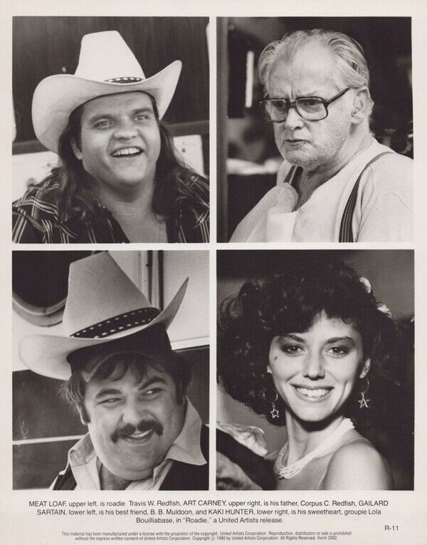 Roadie 1980 original 8x10 photo Art Carney Meat Loaf Kaki Hunter ...