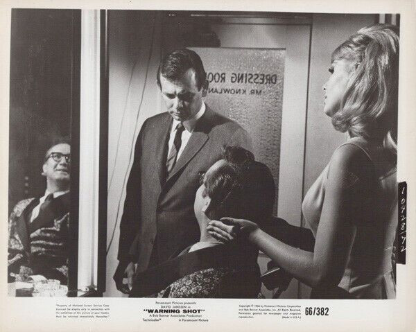 Warning Shot 1966 original 8x10 photo David Janssen Steve Allen - Moviemarket