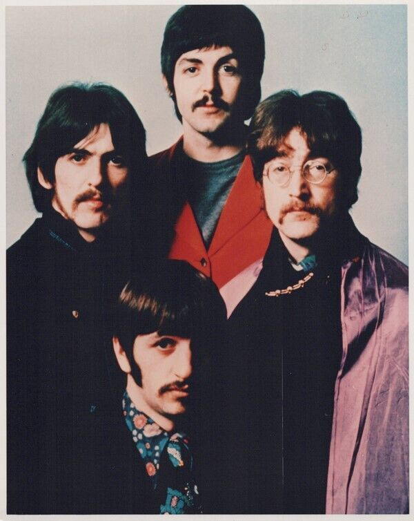 The Beatles vintage 8x10 color photo John Paul Ringo & George 1970 ...