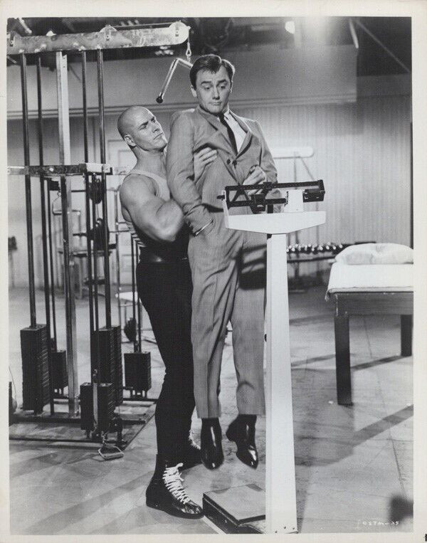 One Spy Too Many 1966 original 8x10 photo Cal Bolder lifts up Robert ...