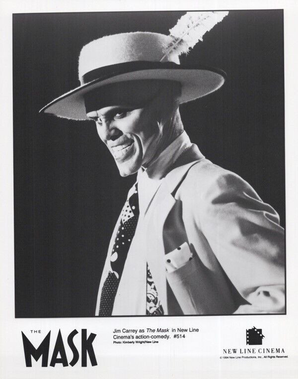 The Mask 1994 original 8x10 photo Jim Carrey portrait - Moviemarket