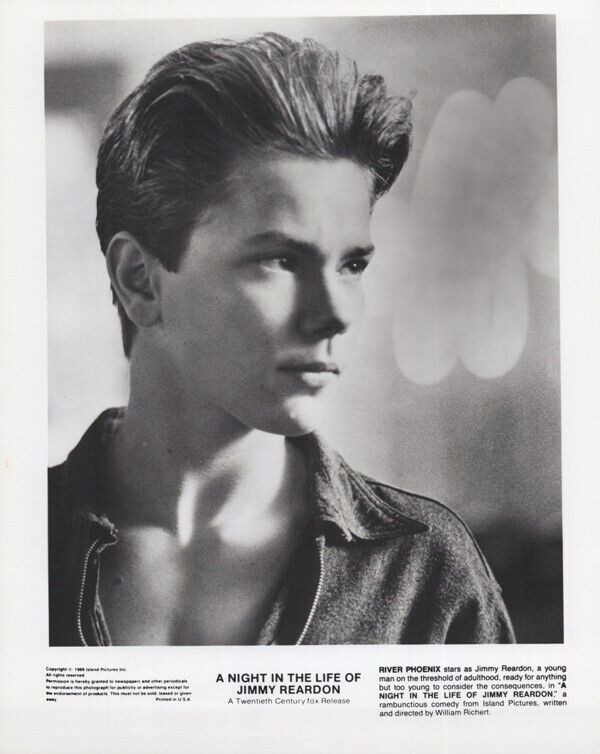 River Phoenix 1988 original 8x10 photo portrait Jimmy Reardon movie ...