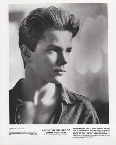 River Phoenix 1988 original 8x10 photo portrait Jimmy Reardon movie ...