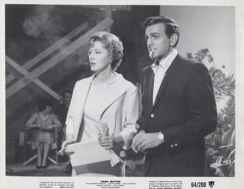 Panic Button 1964 original 8x10 photo Eleanor Parker Mike Connors smoking - Moviemarket