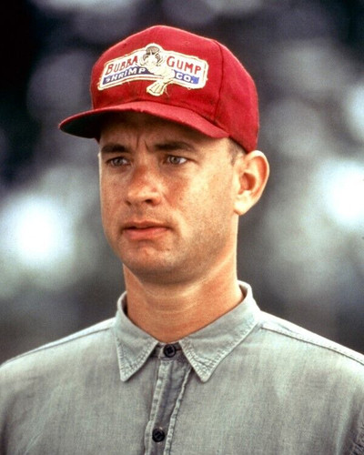 Tom Hanks in Bubba Gump baseball cap Forrest Gump 8x10 inch photo ...