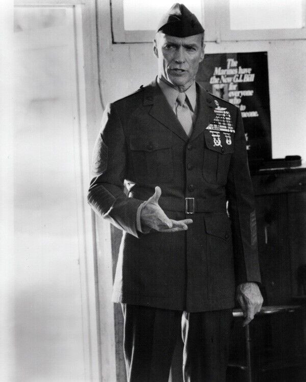 Clint Eastwood in uniform as Gunney Highway 1986 Heartbreak Ridge 8x10 ...