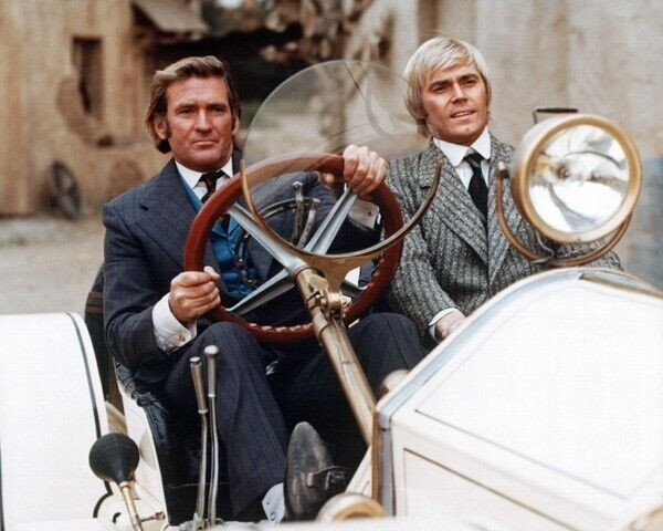 Bearcats! 1971 TV series Rod Taylor Dennis Cole in Stutz Bearcat 8x10 ...