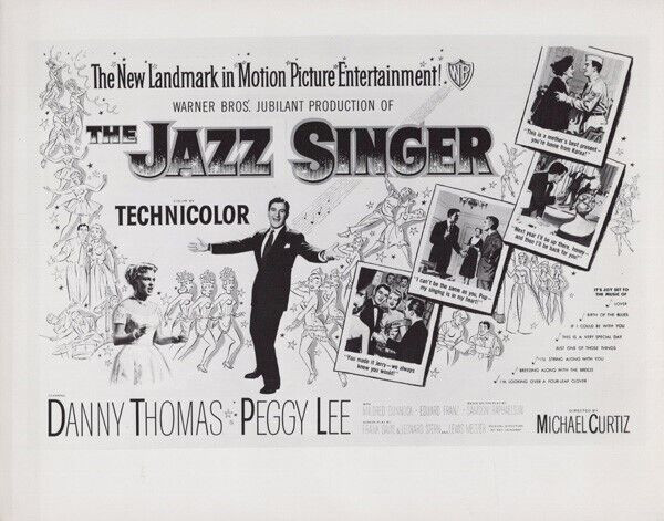 The Jazz Singer 1952 vintage 8x10 inch photo Danny Thomas Peggy Lee ...