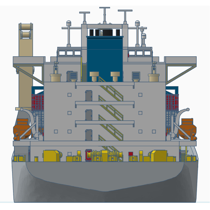 N-Scale Geared Break Bulk Carrier Ship Models | TrainBoard.com - The ...