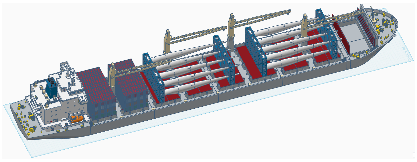 N-Scale Geared Break Bulk Carrier Ship Models | TrainBoard.com - The ...