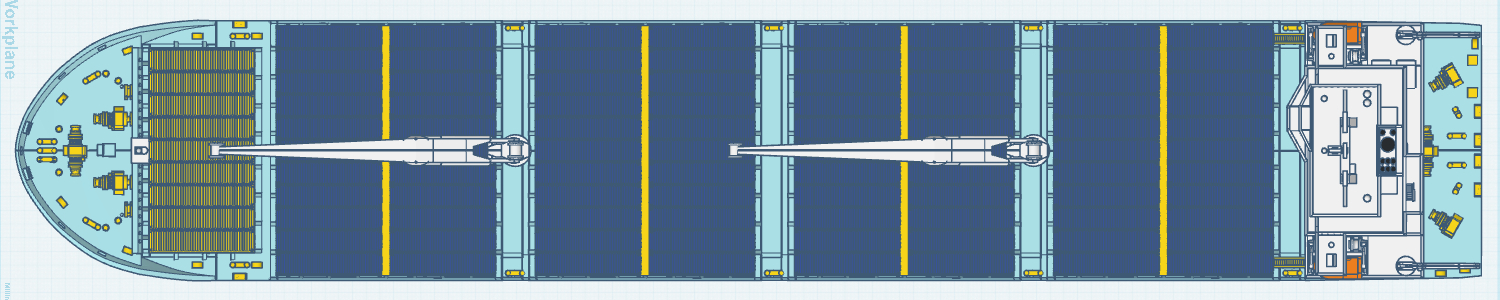 N-Scale 560-Foot Geared Container Ship Model | TrainBoard.com - The ...