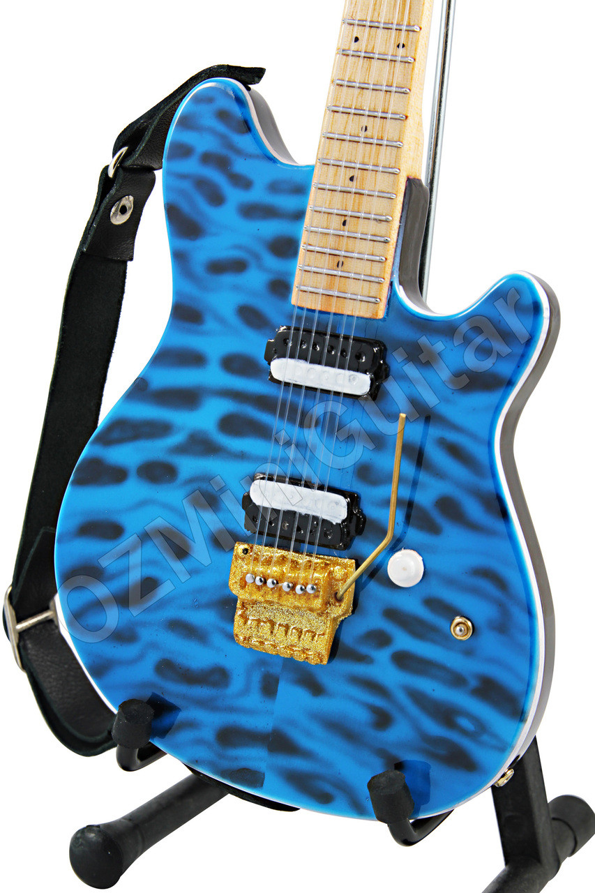 Miniature Guitar John Fogerty Ccr Blue Ozminiguitar