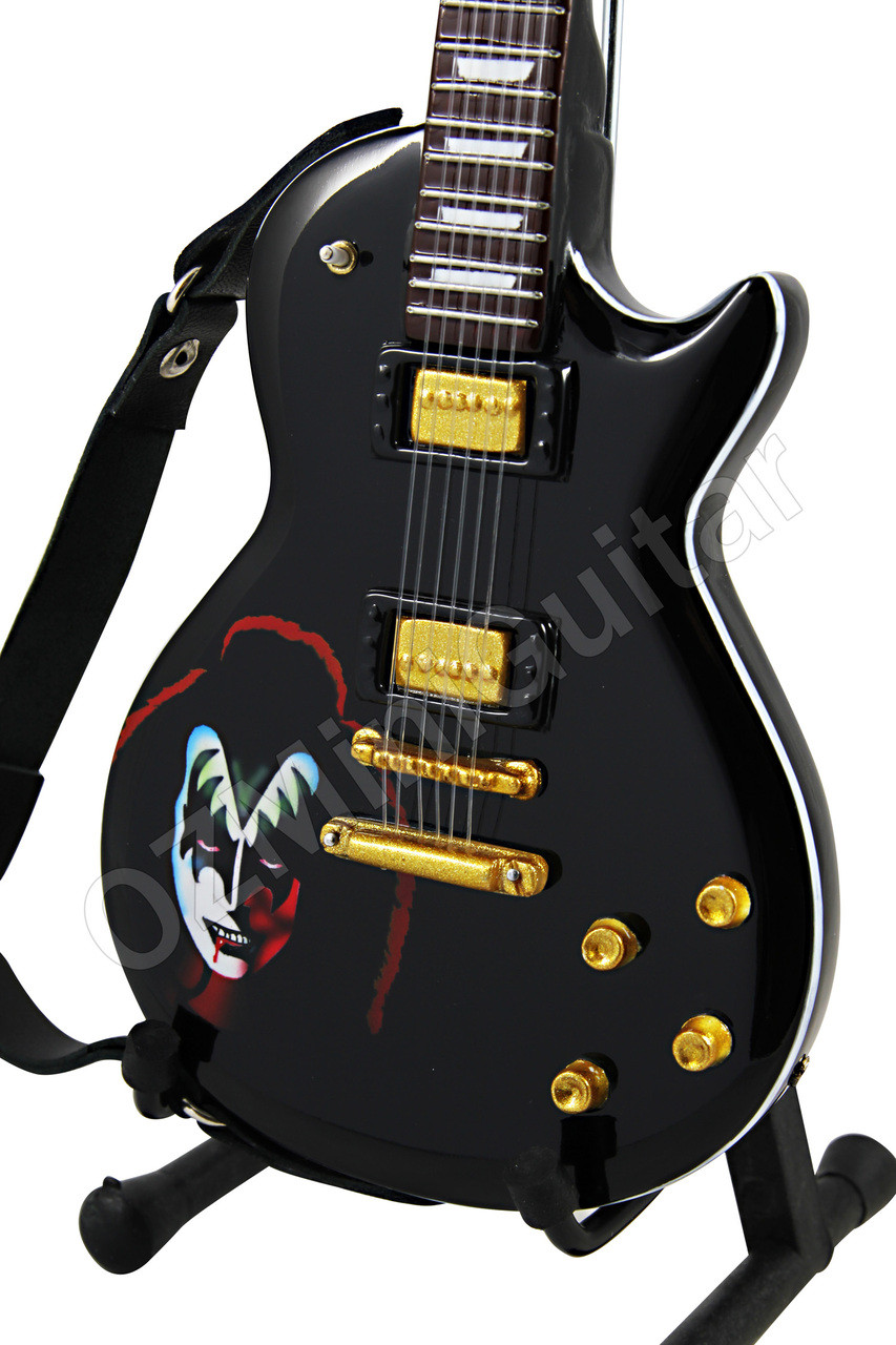 Miniature Guitar Gene Simmons KISS Black LP - OZMiniGuitar
