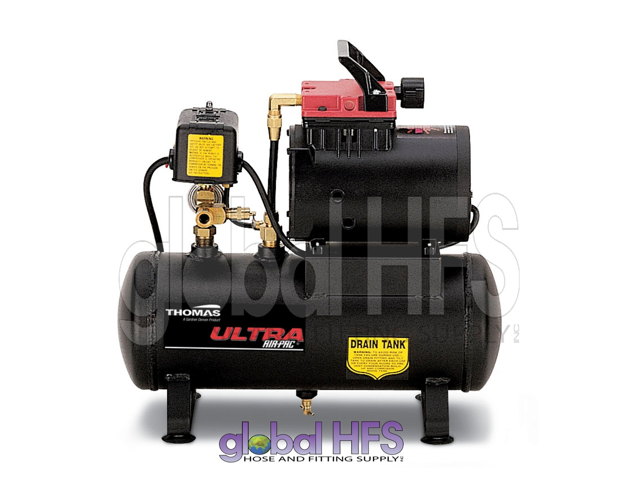 Thomas T-617HDN Commercial Grade Air Compressor AIR-PAC - GlobalHFS