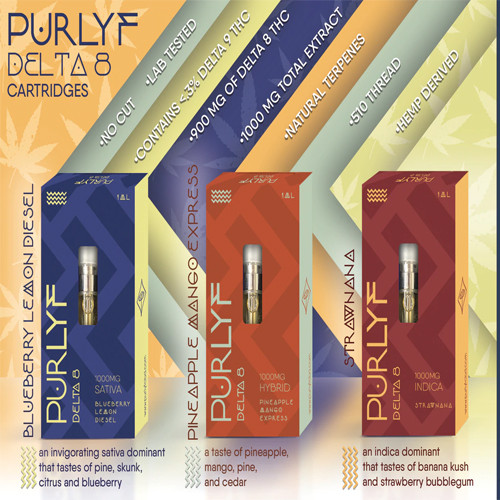 PURLYF | DELTA 8 CARTRIDGE | 1000MG | 1ML - vapesale247