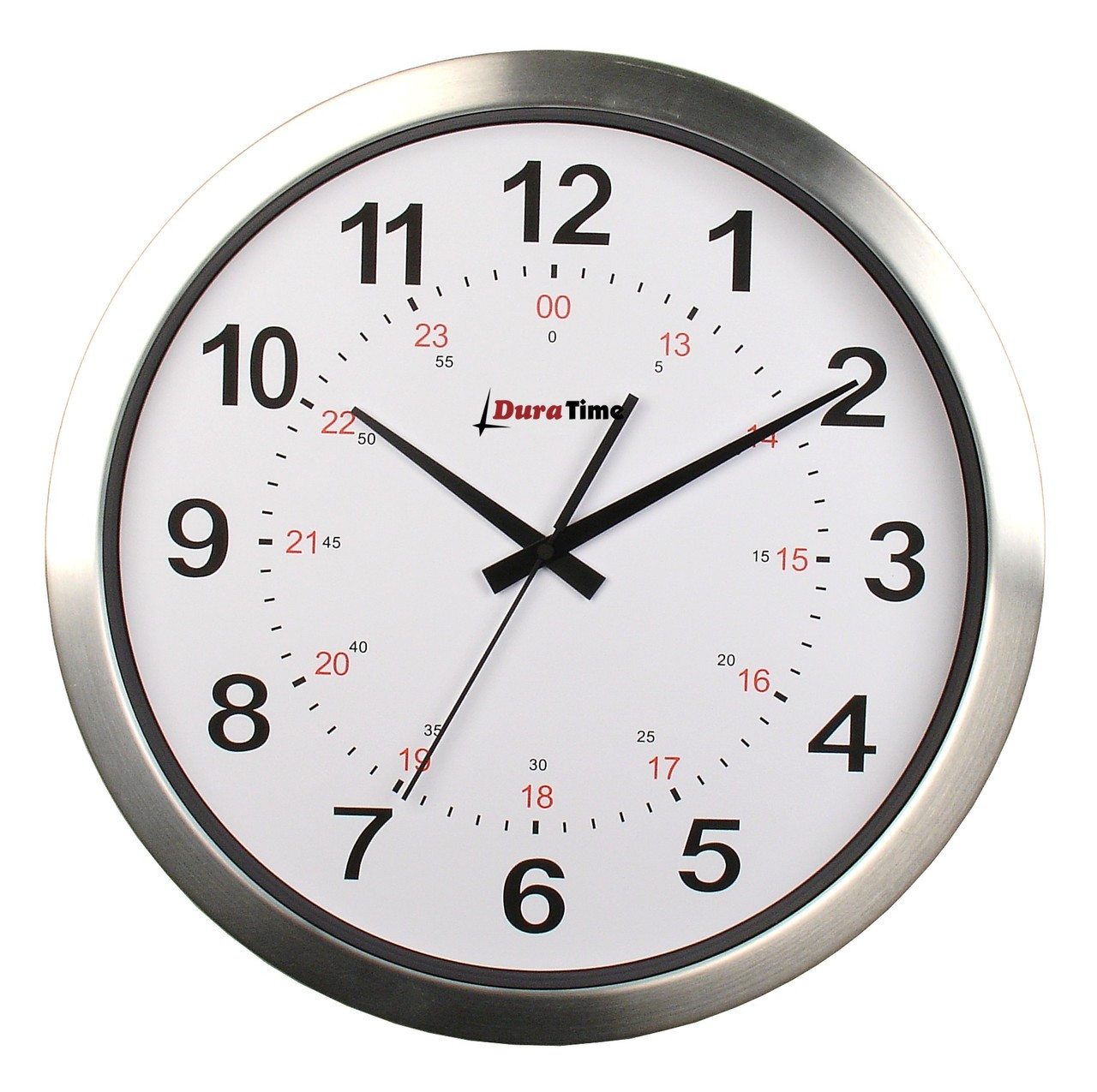 BRG HP15A DuraTime HP 15-Inch Diameter Analog Wall Clock with Brushed Aluminum Bezel - Sunhouse ...