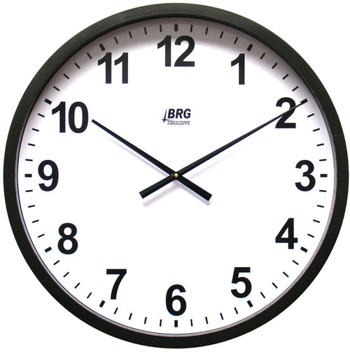 BRG HP22P DuraTime HP 22-Inch Diameter Analog Wall Clock with Black ...