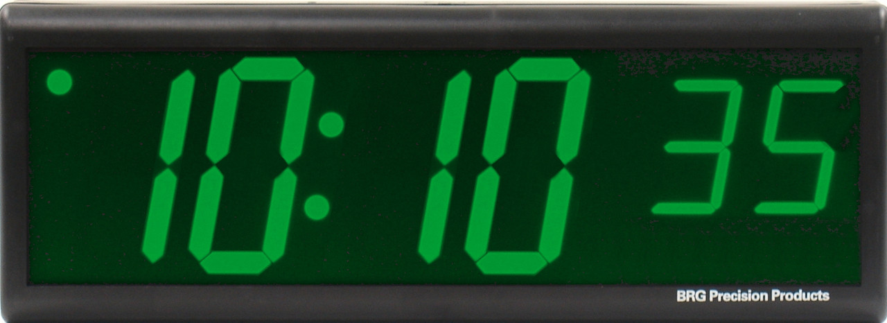 Digital Wall Clock with Green Digits - Accurate for 20 Years