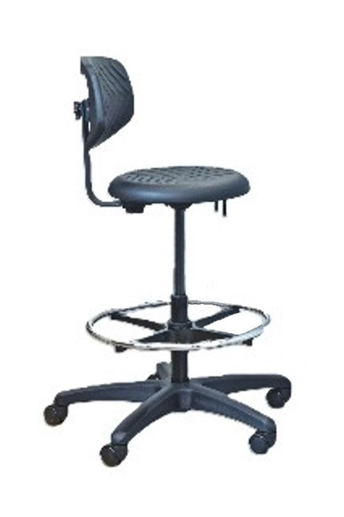 Cramer Rhino Basic High Height Round Stool RRBH3 - With Seat Back ...