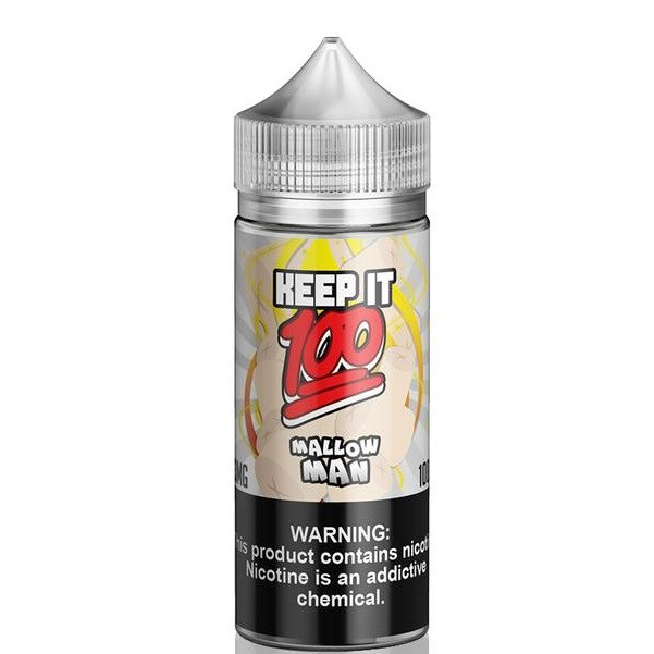 Mallow Man E Liquid 100ml By Keep It 100 £13.99 Free Nic Shots