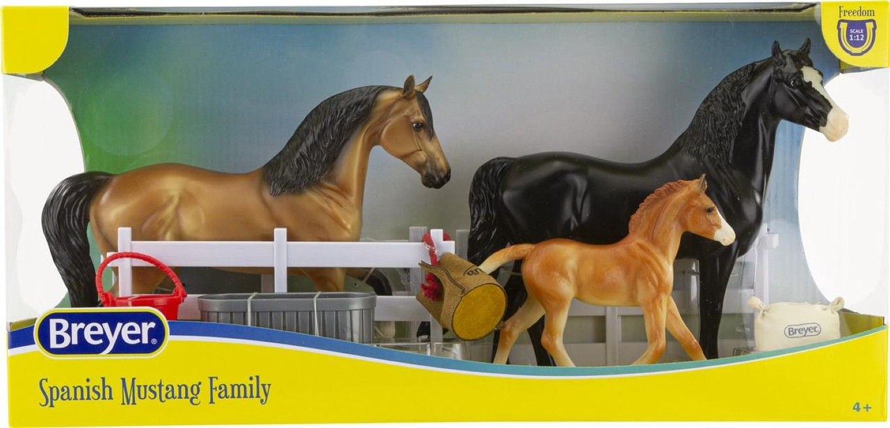 Breyer Horses Spanish Mustang Family Set 1:12 Classic Scale 5490 ...