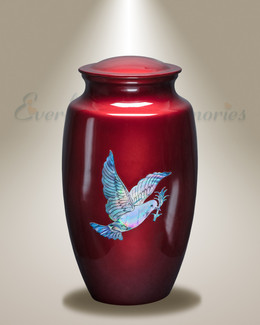 Women's cremation urns and feminine styled memorial urns for ashes