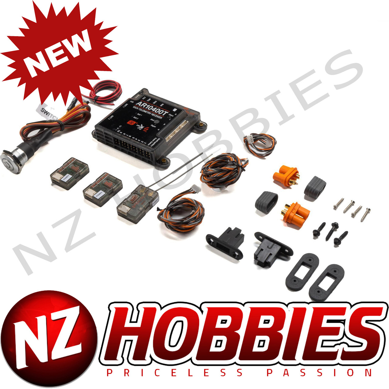 Spektrum AR10400T 10 Channel PowerSafe Telemetry Receiver - NZ HOBBIES