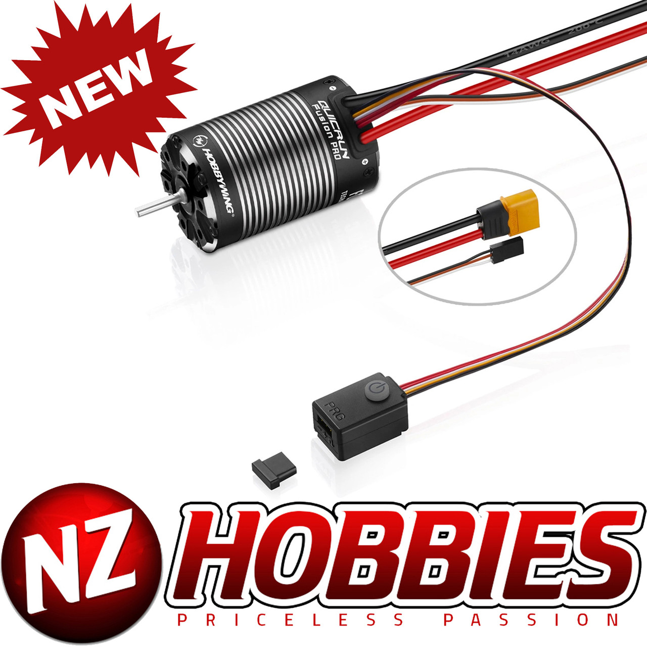Hobbywing 30120402 QUICRUN Fusion PRO 2in1 FOC System (2300kV) - NZ HOBBIES
