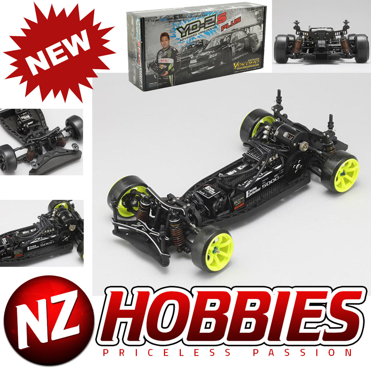 Yokomo YD-2S Plus 2WD RWD Drift Car Kit (Carbon Chassis) - NZ HOBBIES