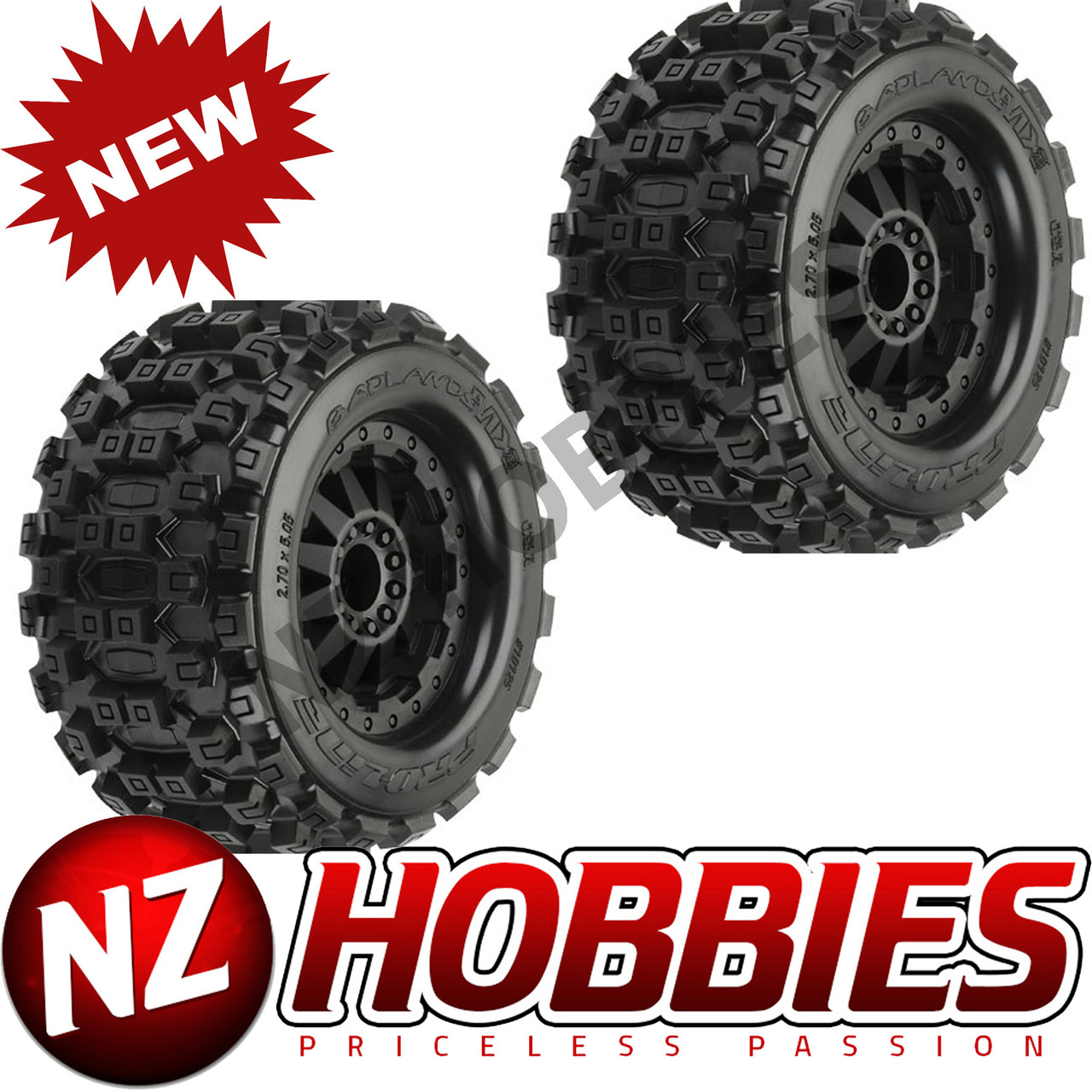 Proline PRO10125-15 Badlands MX28 2.8" All Terrain Tires Mounted - NZ ...