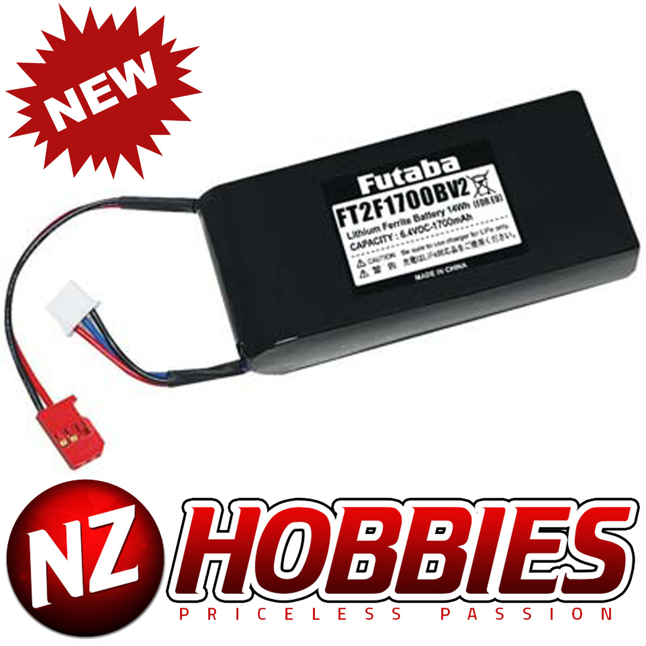 FUTABA FUTM1490 FT2F1700B LiFe Battery 6.6V 1700mAh 4PX - NZ HOBBIES