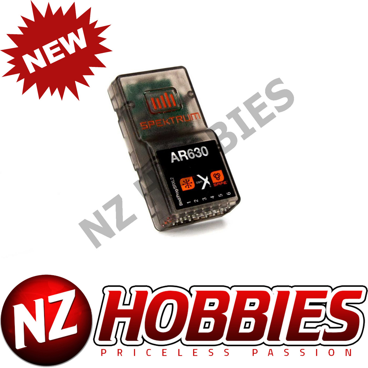 Spektrum AR630 6 Channel AS3X/SAFE Receiver # SPMAR630 - NZ HOBBIES