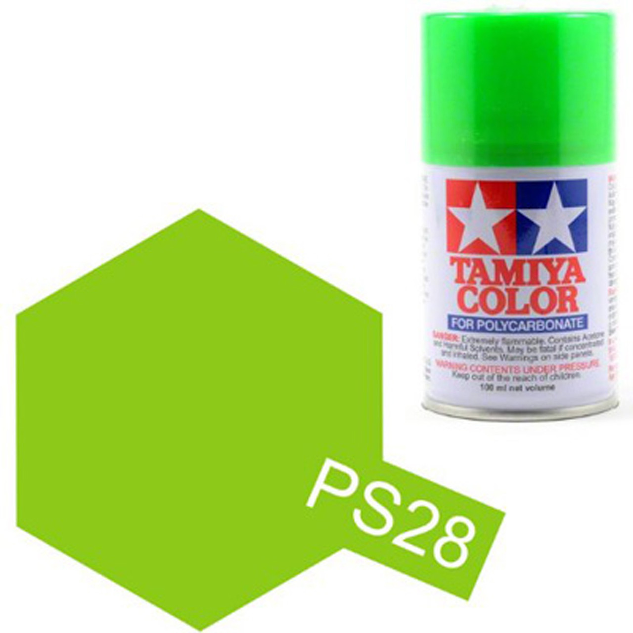 TAMIYA TAM86028 PS-28 Fluorescent Green Spray, 100 ml - NZ HOBBIES