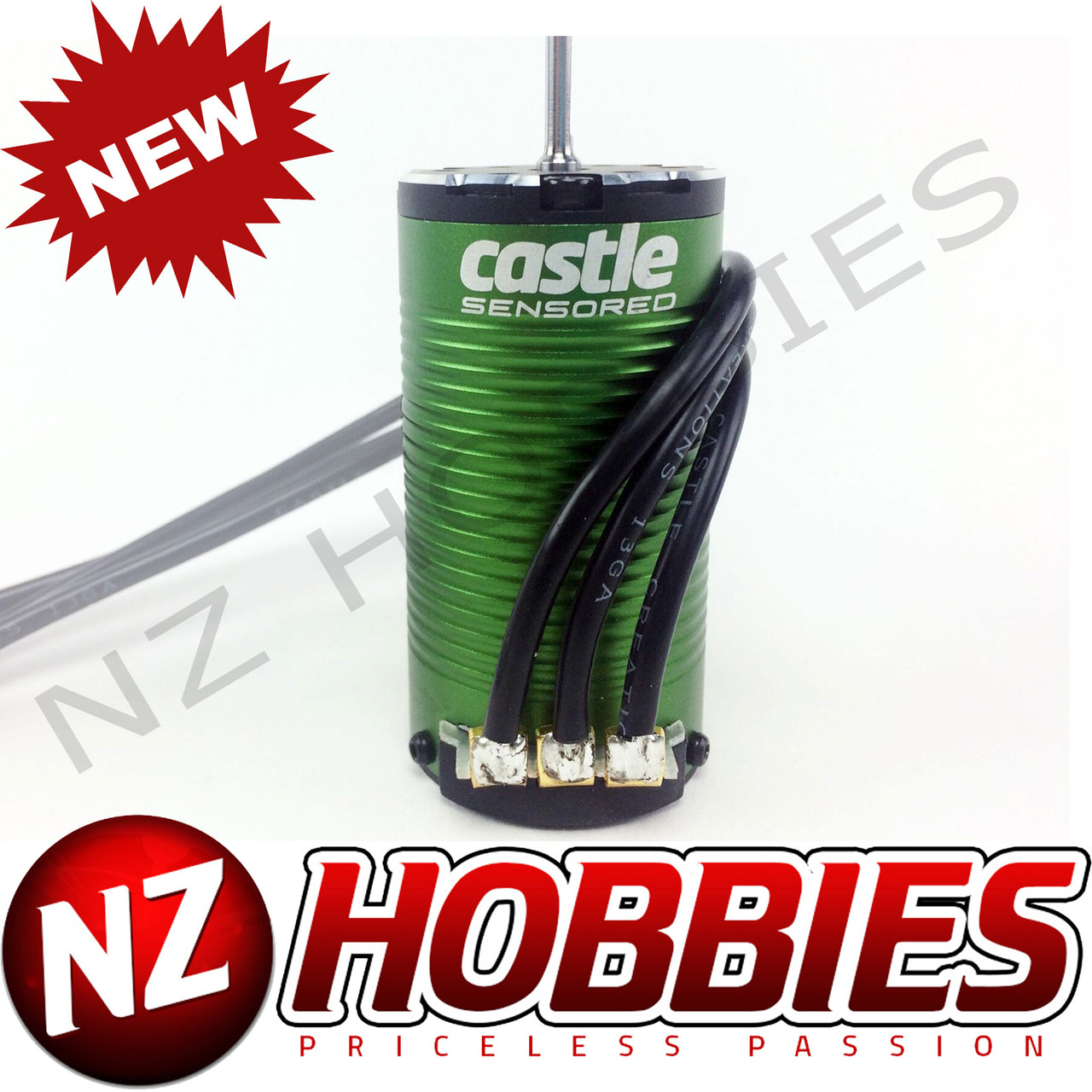 Castle Creations 4-Pole Sensored BL Motor 1415-2400Kv 5mm ...