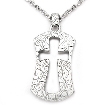 Hollow Cross - Cross Outline Necklace - Controse