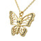 Butterfly Skull Gold-Plated Necklace - Controse