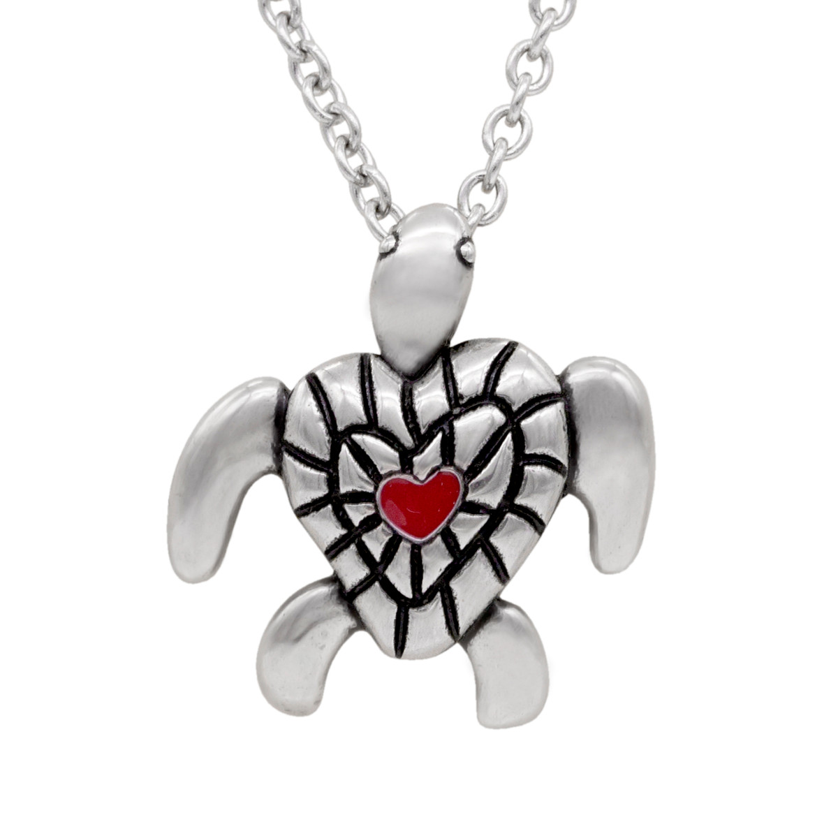 Turtle Pendant Necklace Heart Shell Turtle - Controse