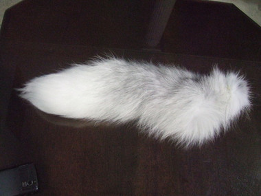 Natural Platinum Fox Tails - FURTAILS