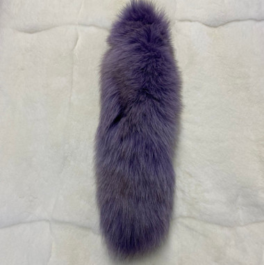 DYED ULTRA VIOLET BLUE FOX TAIL - FURTAILS