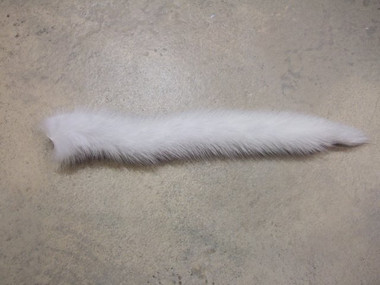WHITE FEMALE MINK TAILS XLARGE - FURTAILS