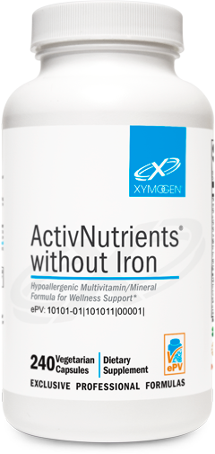 ActivNutrients without Iron 240 Capsules | Hypoallergenic Multivitamin ...