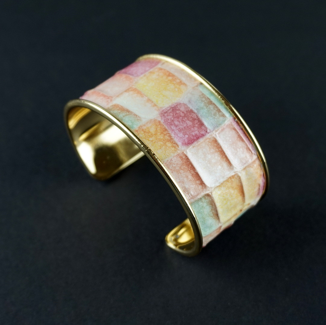 Wide Cuff - "Mosaic" - La Bella Fiona