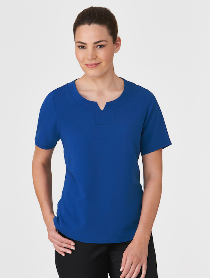 City Collection Knit Woven Top